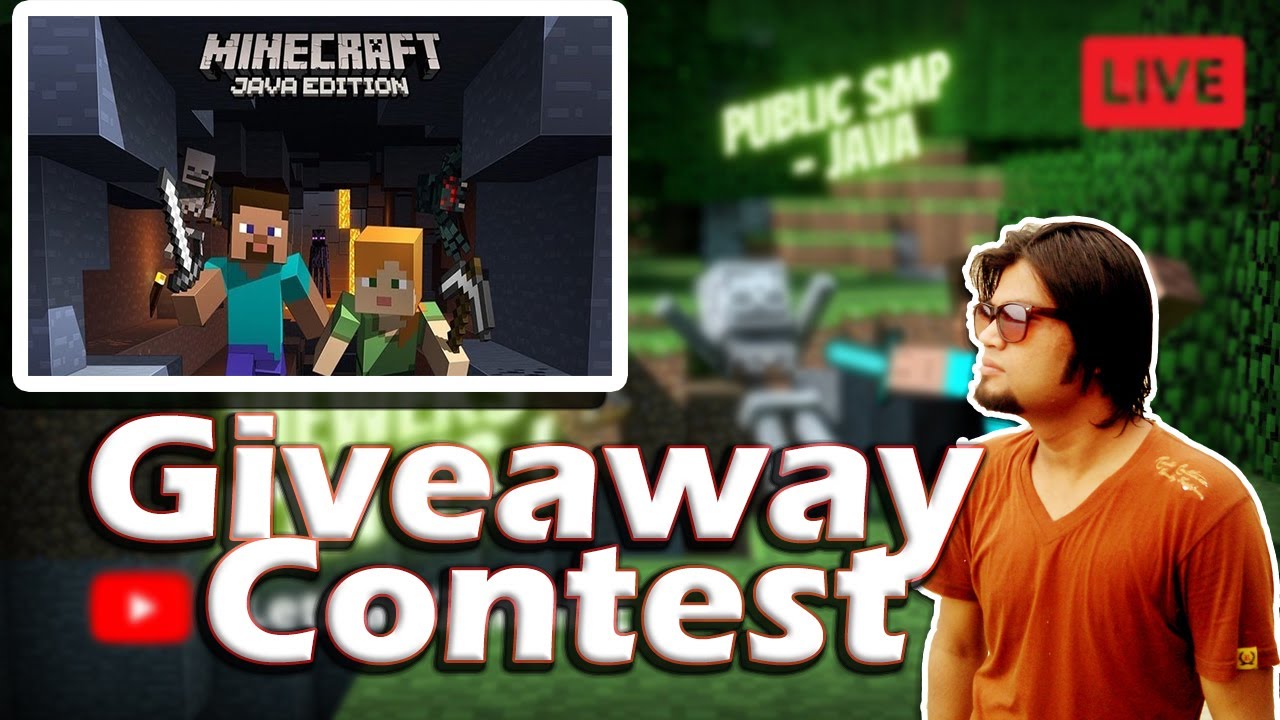 Minecraft SMP Live Streaming With Subscribers | Giveaway Contest - YouTube