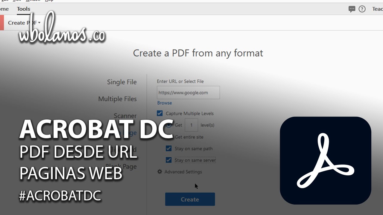 Tutorial PDF Desde URL Pagina Web Adobe Acrobat YouTube Tutorial PDF Desde URL Pagina Web Adobe Acrobat YouTube