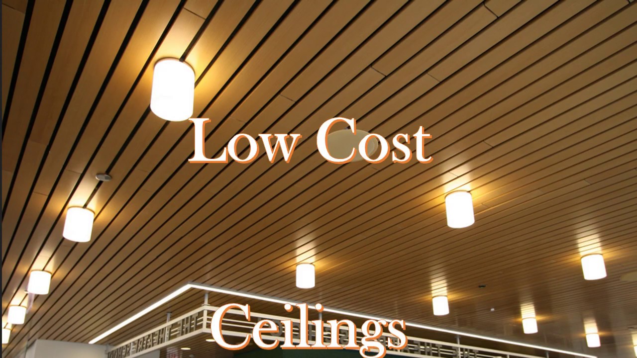 Low cost ceilings - YouTube
