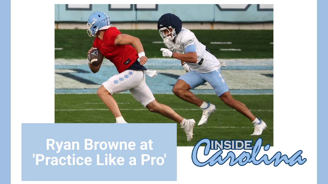 UNC Football QB Ryan Browne in Action At 'Practice Like a Pro' | Inside ...