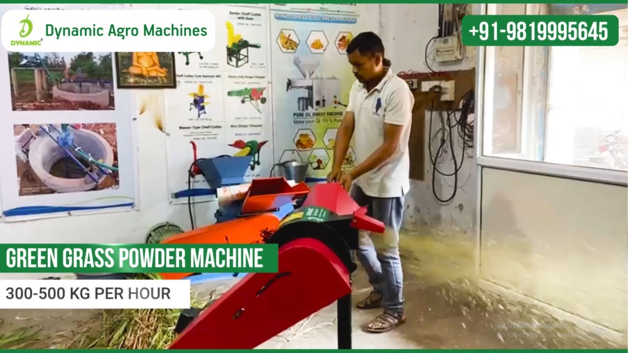 Dynamic Agro Machines Green Grass Power Machine - Efficiently Process ...