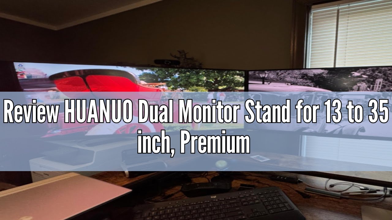 Review HUANUO Dual Monitor Stand for 13 to 35 inch, Premium Dual ...
