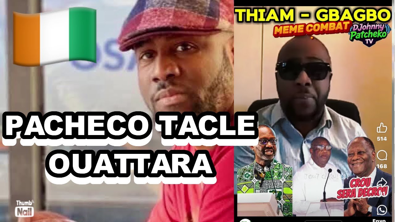 Le message de l'activiste PRO CÔTE D’IVOIRE Johnny Patcheko aux ...
