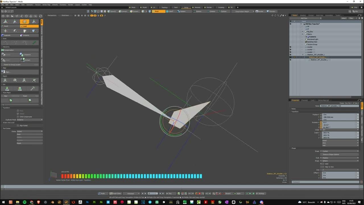 MODO bone align tool - YouTube