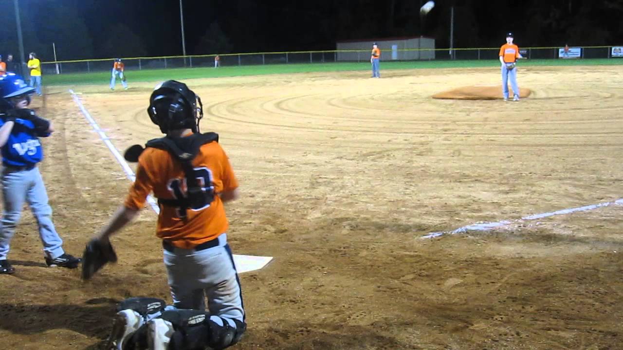 8 year old Alex playing 14u baseball (FOR REAL) - YouTube