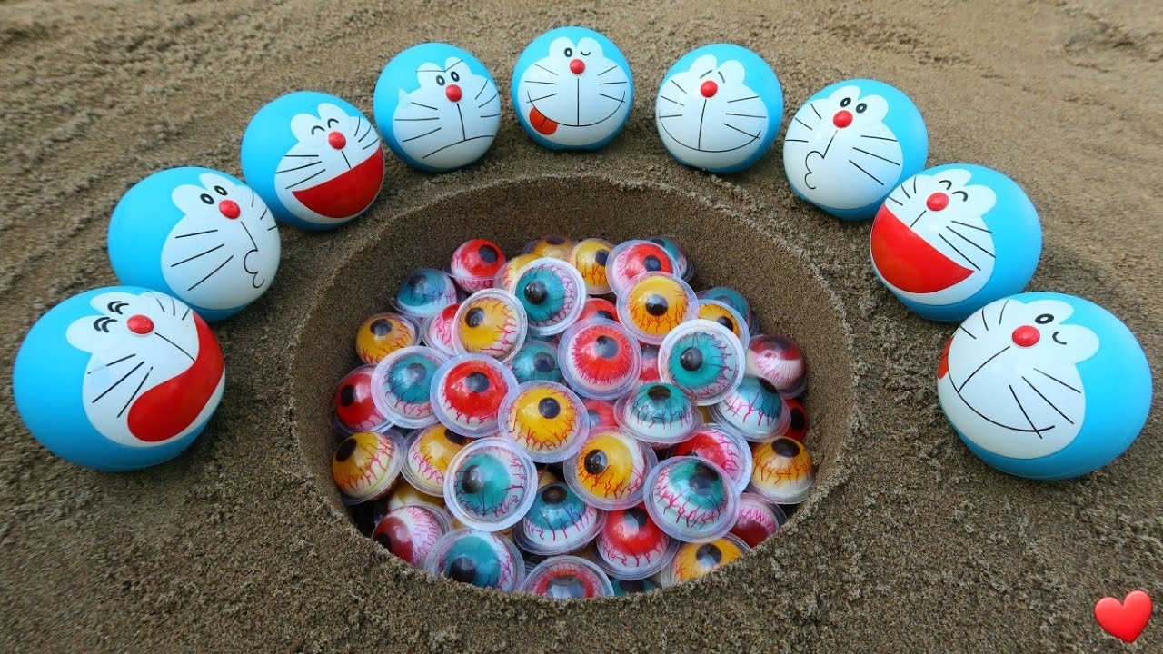 Test Doraemon Different Toys Coca Cola, Mirinda, Pepsi, Sprite and ...