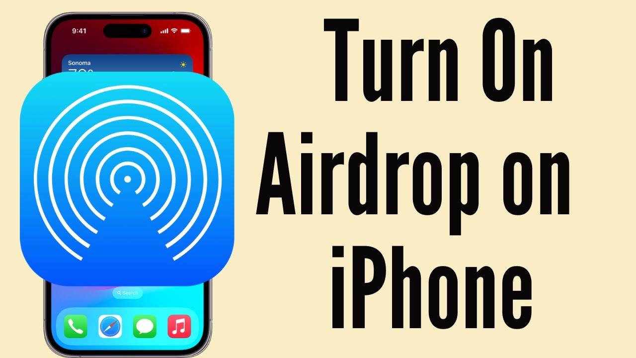 How To Turn On Airdrop In iPhone | How to Use AirDrop on iPhone - YouTube