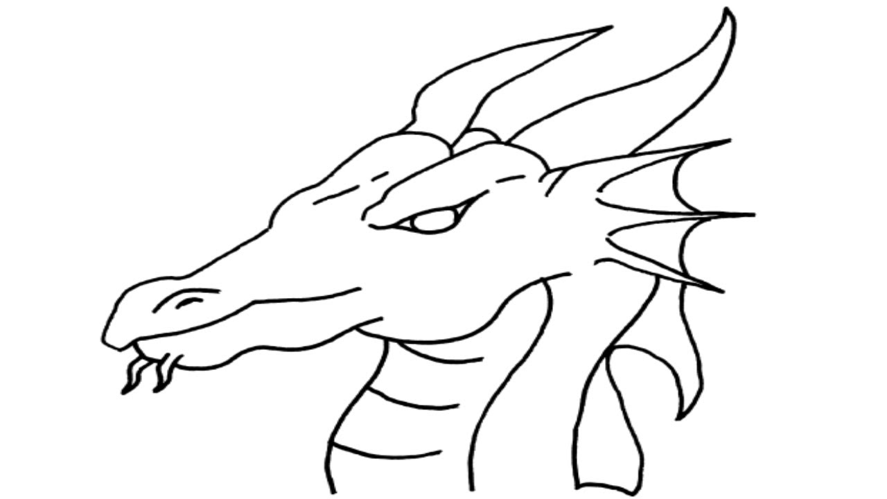 How to Draw a Dragon Face | Easy Step-by-Step Drawing Tutorial - YouTube