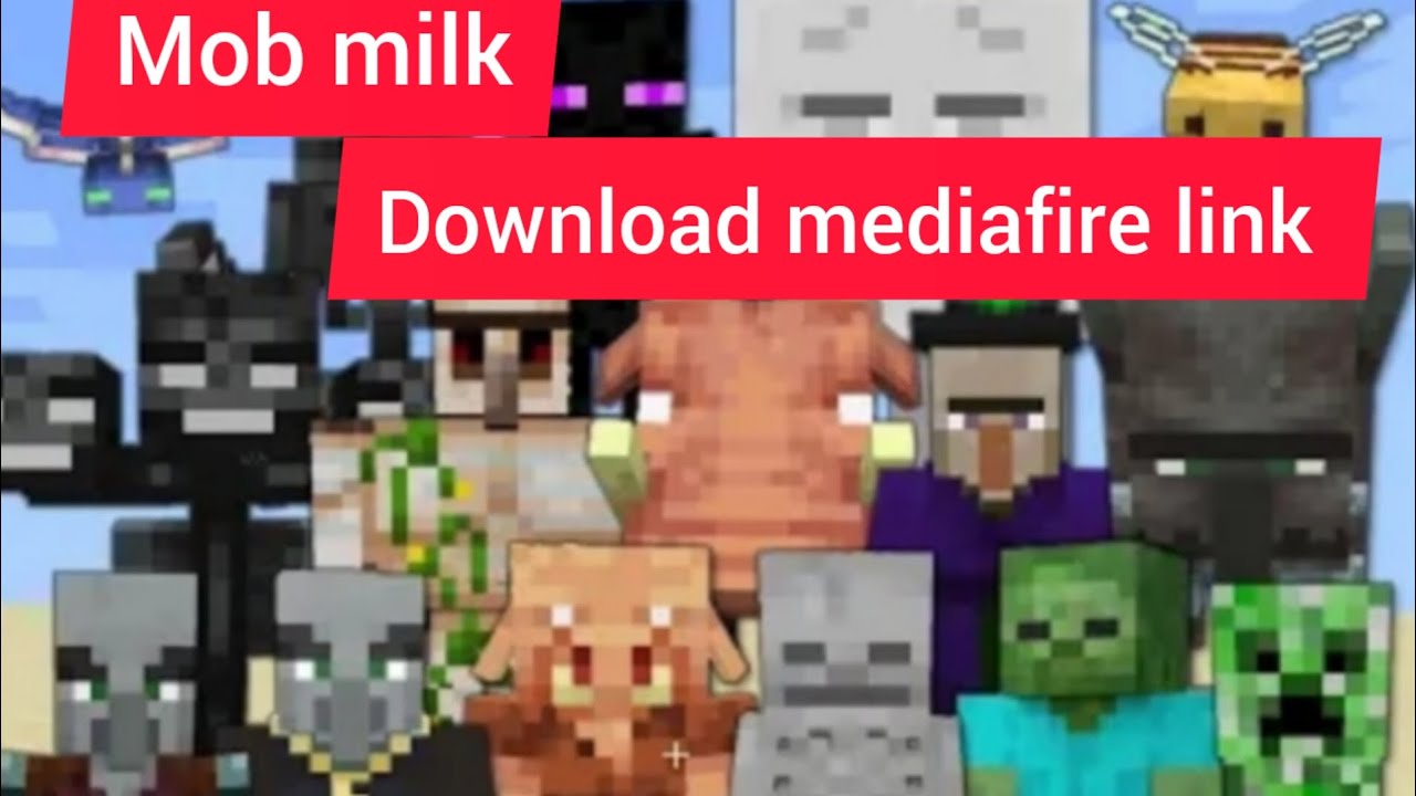 Minecraft but mob milk mod download mediafire link 🖇️🖇️#minecraft ...