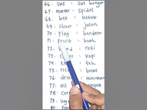 Kosakata Kata Benda Bahasa Inggris yang sering digunakan #6 #shorts - YouTube