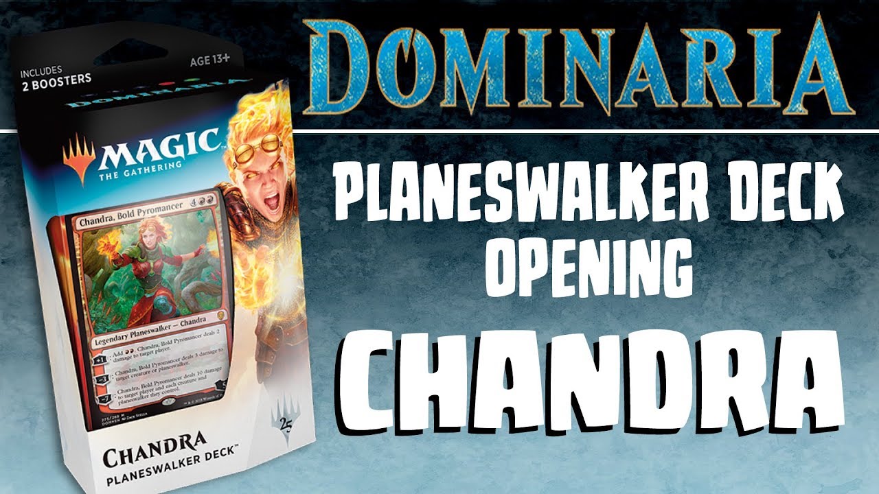 MTG - Dominaria: Chandra "Bold Pyromancer" Planeswalker Deck Opening ...