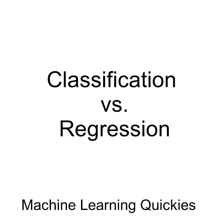 classification vs. regression - YouTube