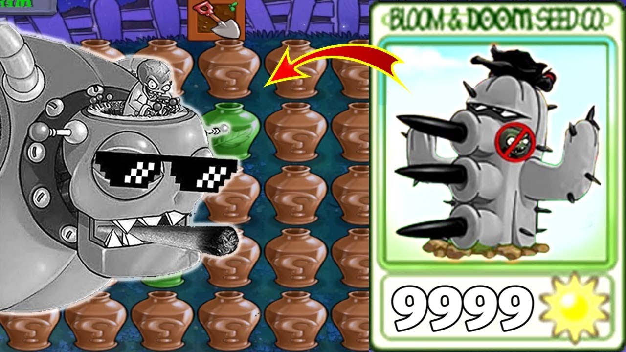 DOOM CACTUS plant PVZ Vasebreaker Vs Dr Zomboss | Plants vs Zombies ...