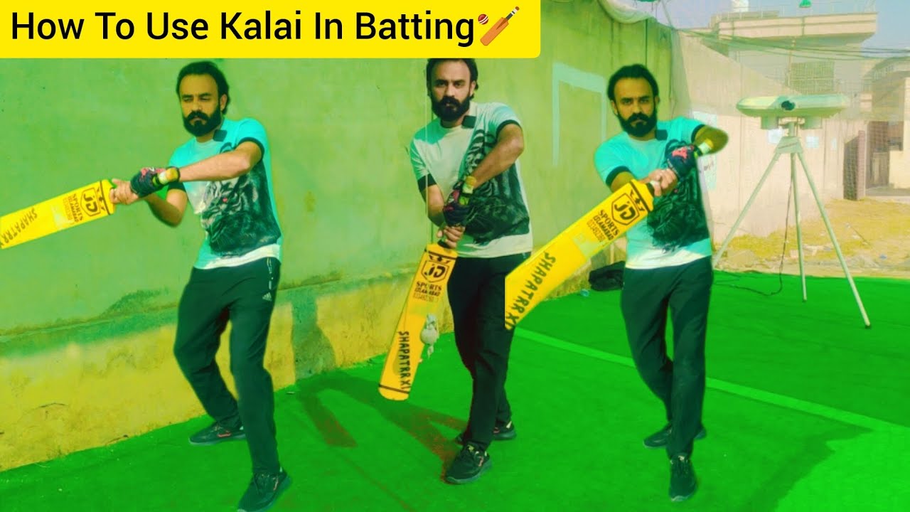 How To Use Kalai In Batting🏏How To Improve Tennis Ball Cricket Batting ...