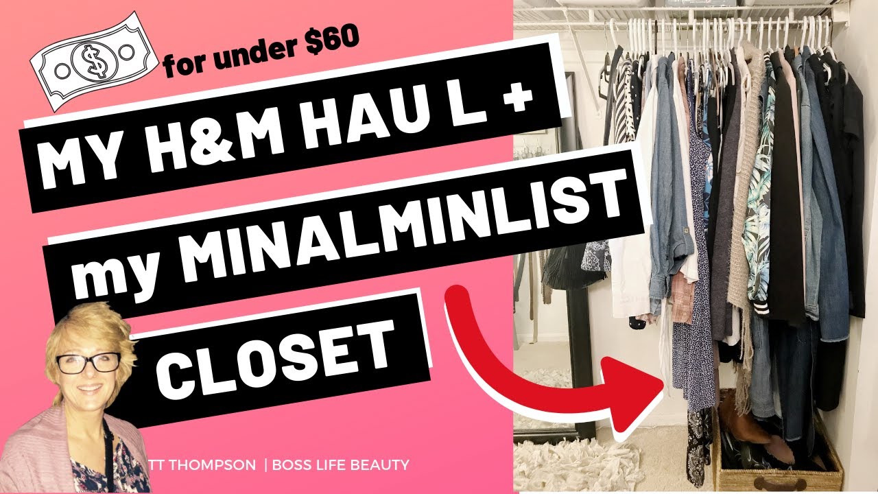 H&M MINIMALIST WARDROBE HAUL AND TRY ON COLOR CAPSULE WARDROBE - YouTube