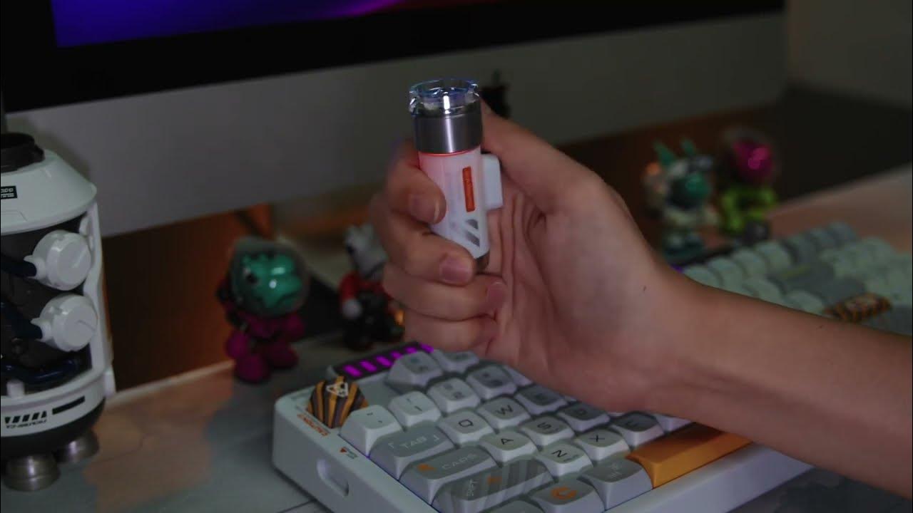 Lunar 01 mechanical keyboard-Magnetic Fidget Spinner Rockets - YouTube