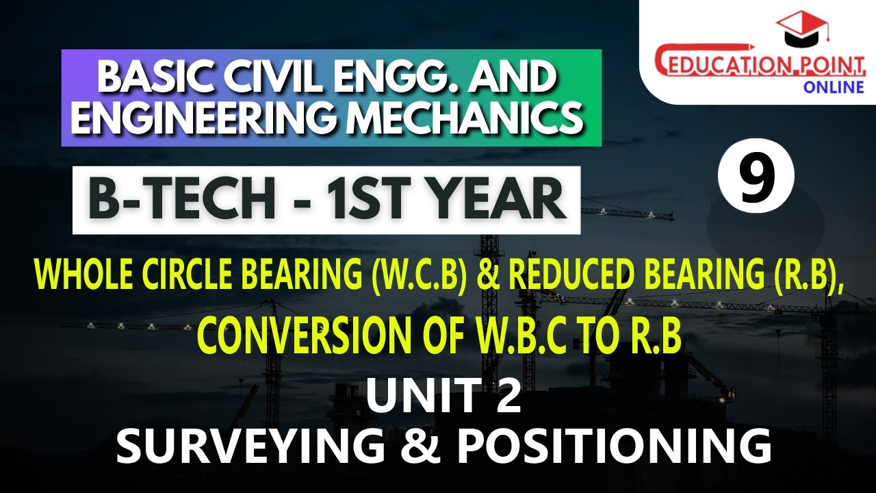 Whole Circle Bearing (W.C.B) & Reduced Bearing (R.B) | Conversion of W ...