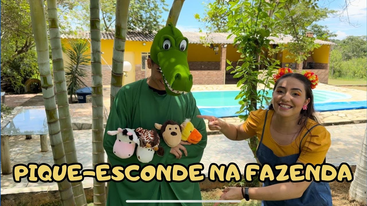 Pique-esconde na fazenda- Prof Sara do Vale e o Jacaré - YouTube