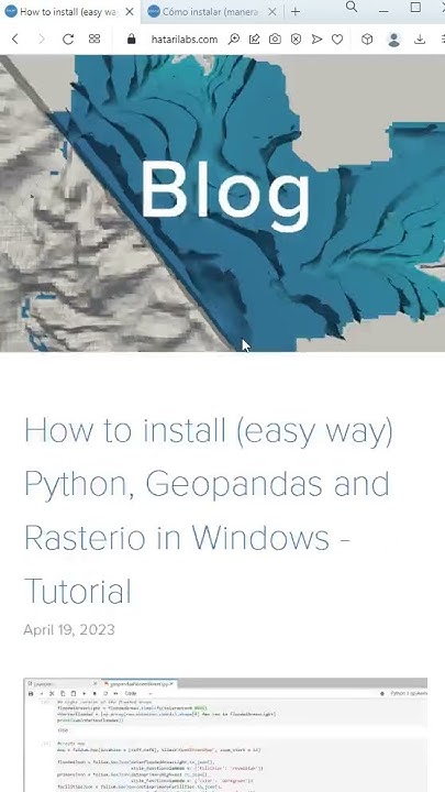 How To Install Easy Way Python Geopandas And Rasterio In Windows Tutorial Youtube