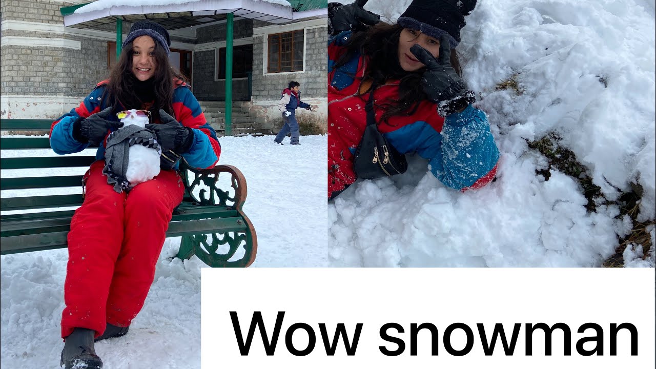 I made snowman 😍😍 II Vs03 - YouTube