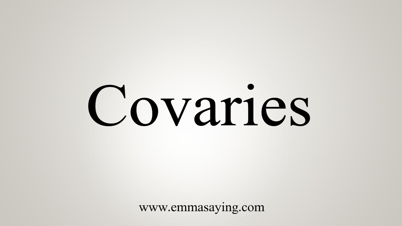 How To Say Covaries - YouTube