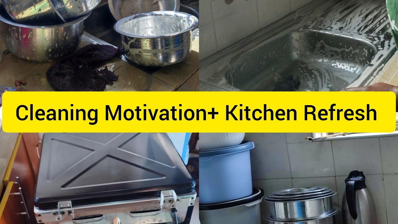 CLEANING MOTIVATION : Kitchen Refresh // Scrubbing cooking pots ...