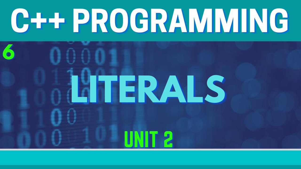 Literals In C Urduhindi Youtube