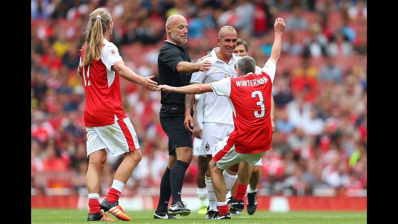 [LEGENDARY] Arsenal Legends 4-2 AC Milan Legends | Extended Highlights ...