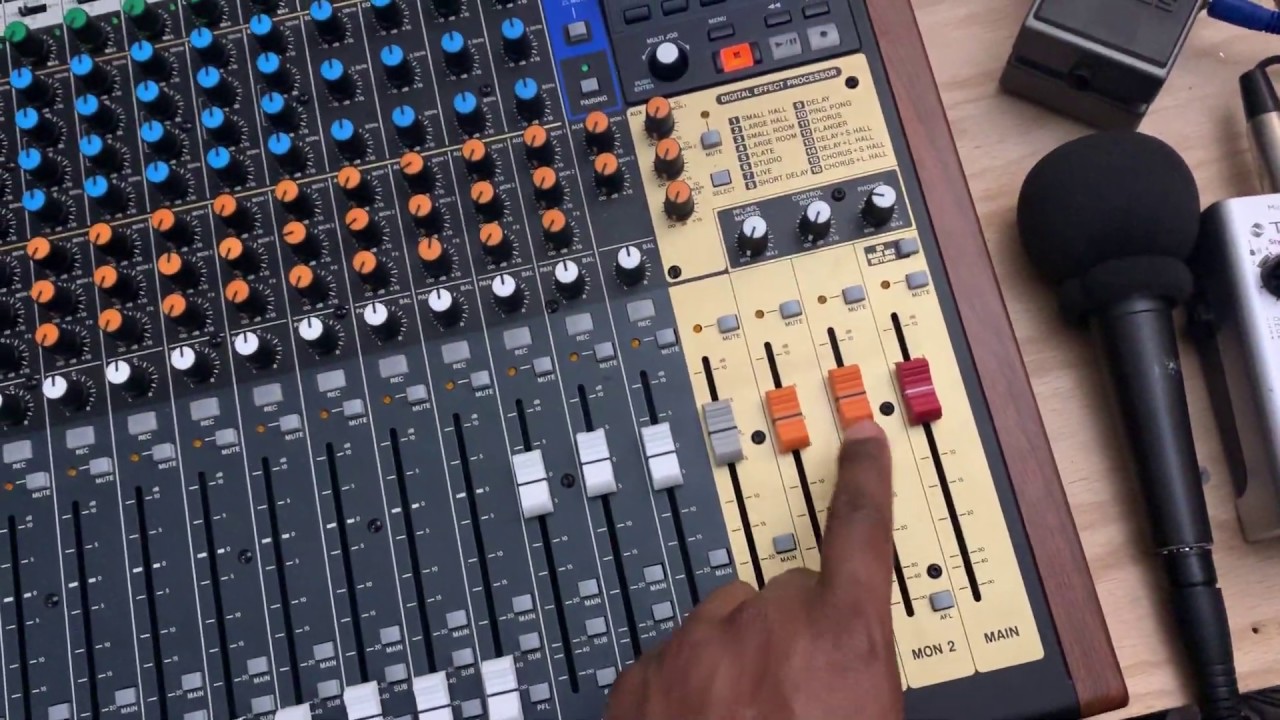 Tascam Model 24 ||| Using Aux Bus - YouTube