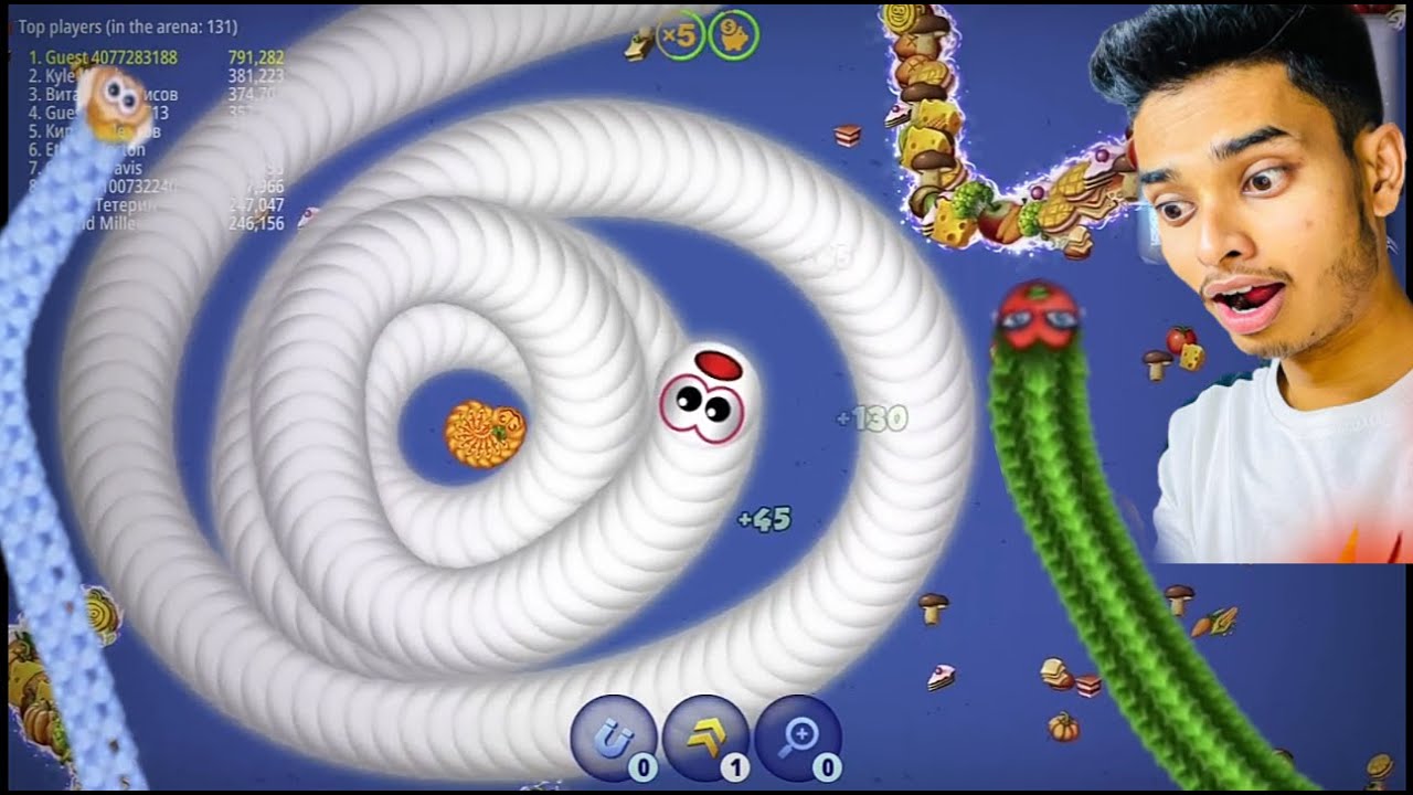 Ami_snake_king_|| Worms zone io game || dream gamer || Game play by ...