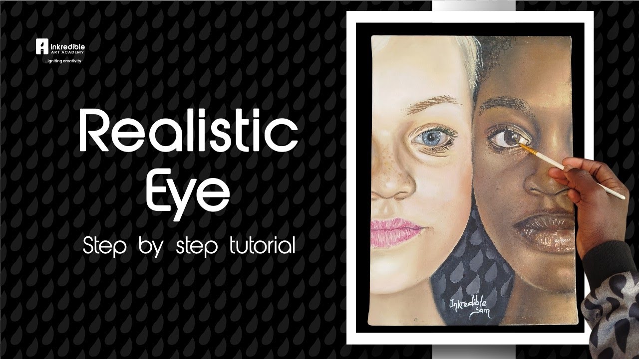Painting A Realistic Eye | Portrait Painting Tutorial Part 3 - YouTube