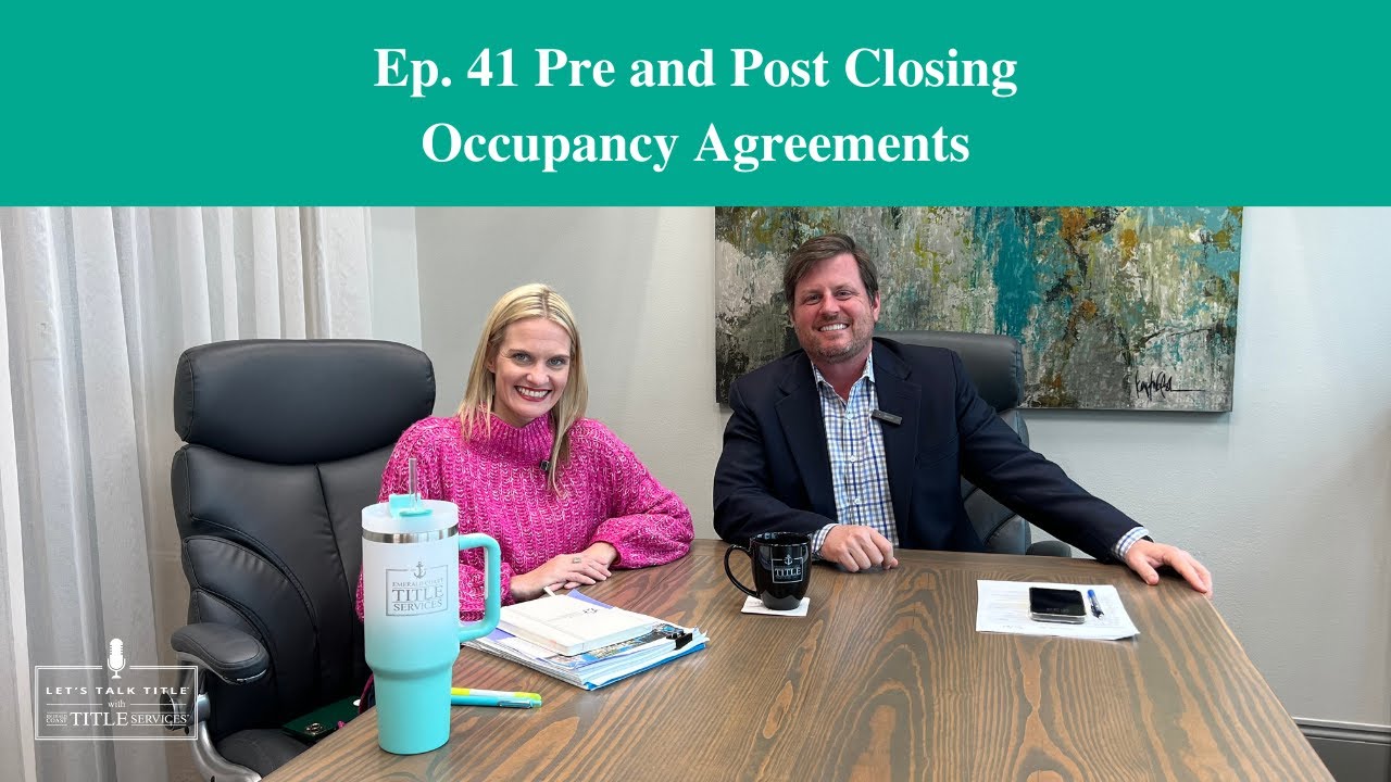 Pre and Post-Closing Occupancy Agreements - YouTube