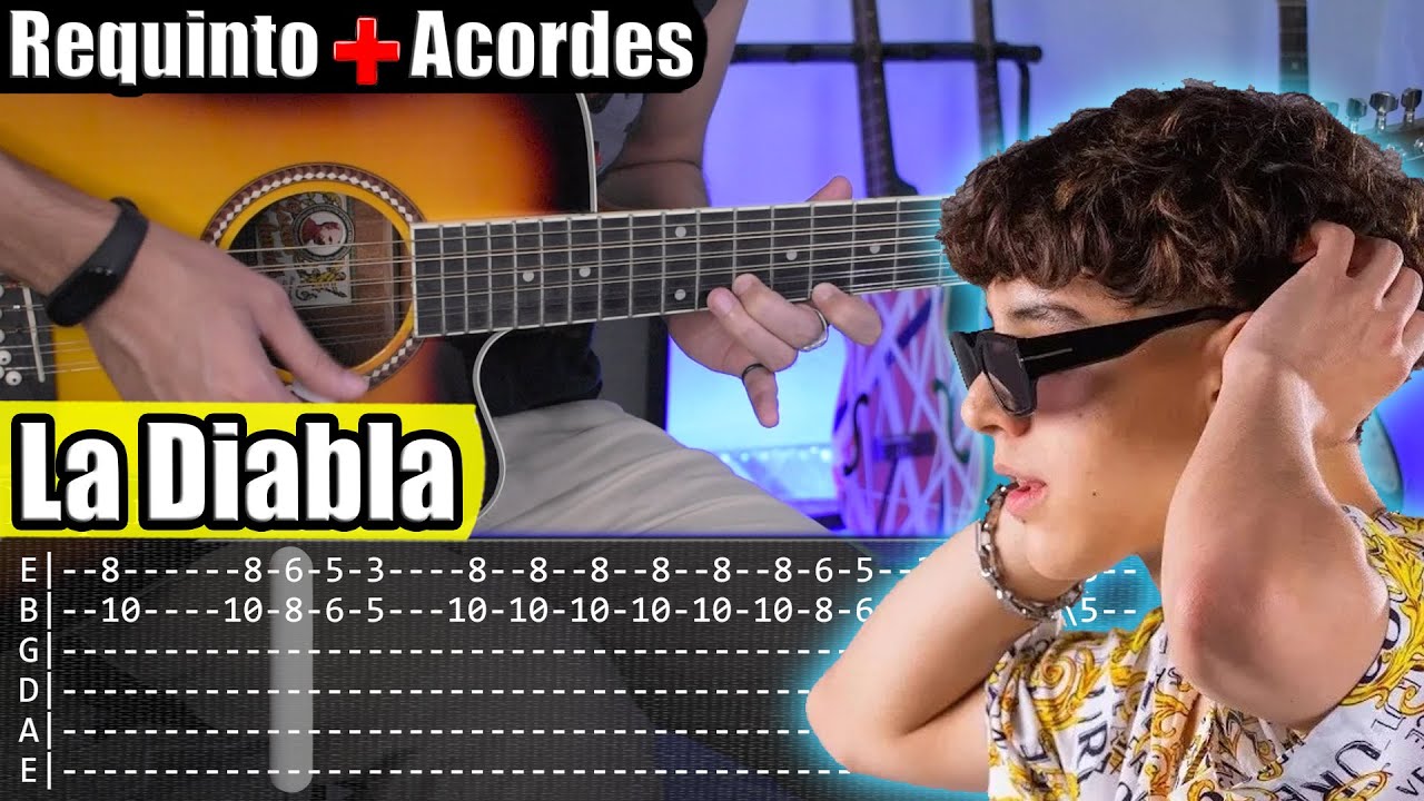 La Diabla - Xavi - Requinto + Acordes | TABS | Tutorial Guitarra - YouTube Music