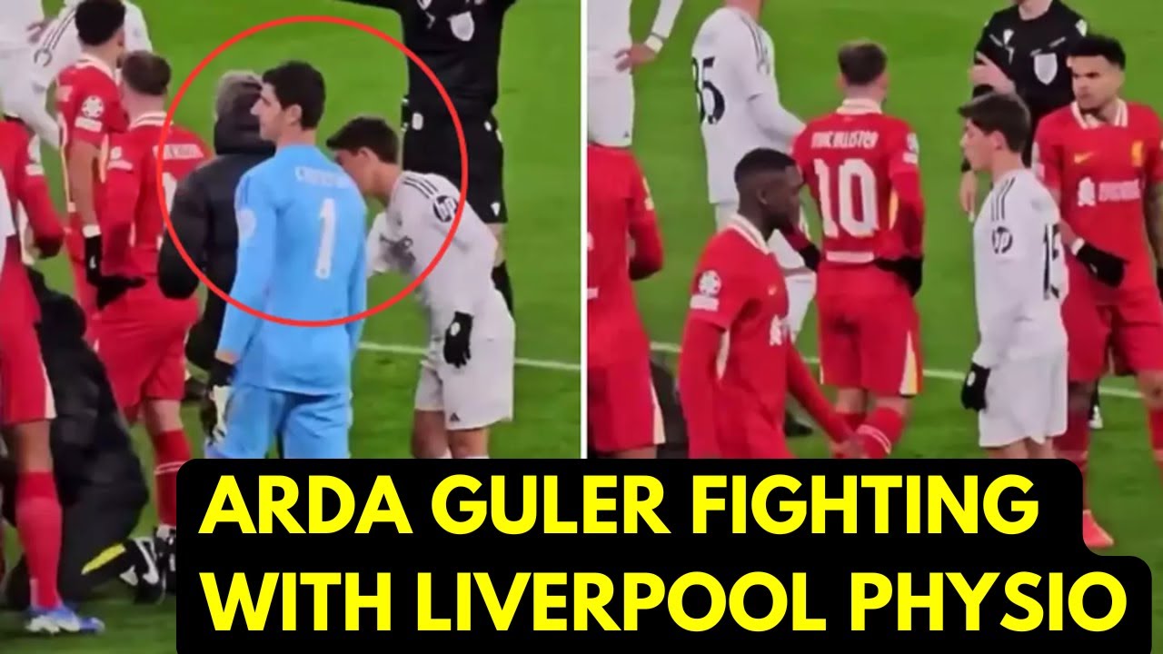 Unseen footage emerges of altercation between Arda Guler and Liverpool ...