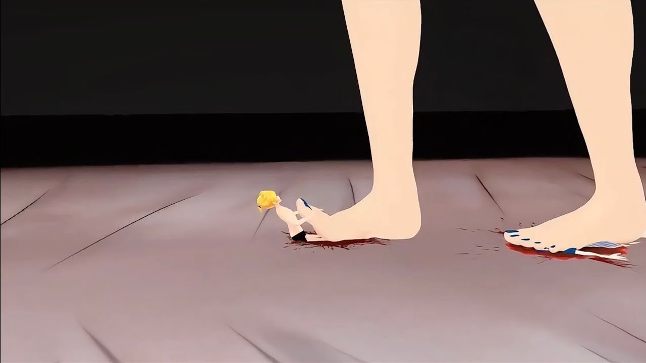 The giantess crushes the shrunken people | Animation | 4K - YouTube