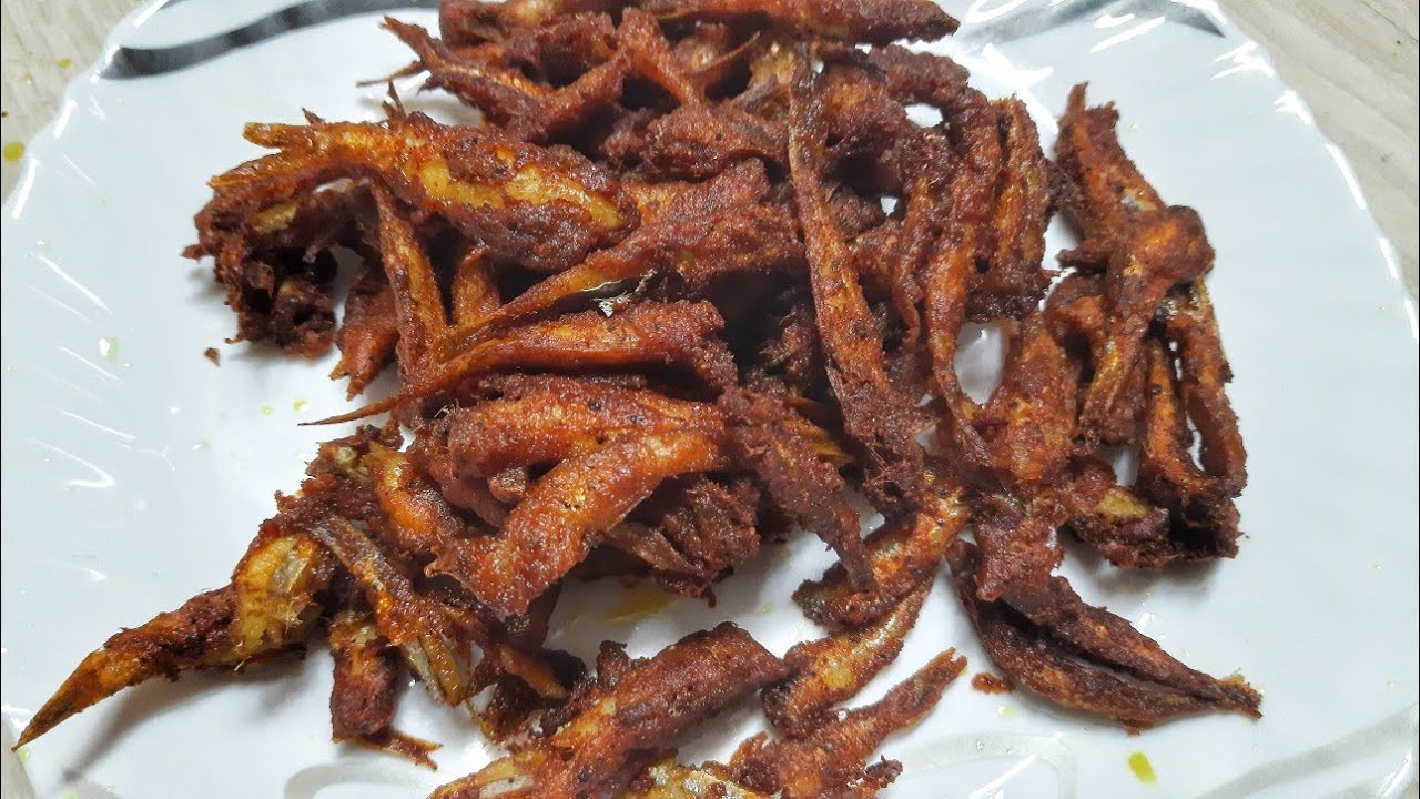 Crispy Fish Fry | Nethili fry | Hotel style Anchovy fry Recipe ...
