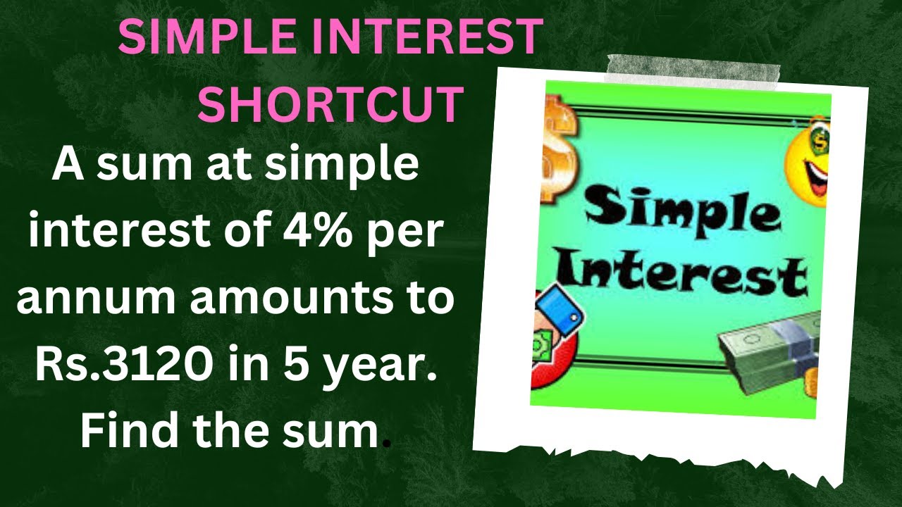 Simple Interest shortcut - #rbi #ibps #sbi #ssc #bankexams #upsc #tnpsc ...