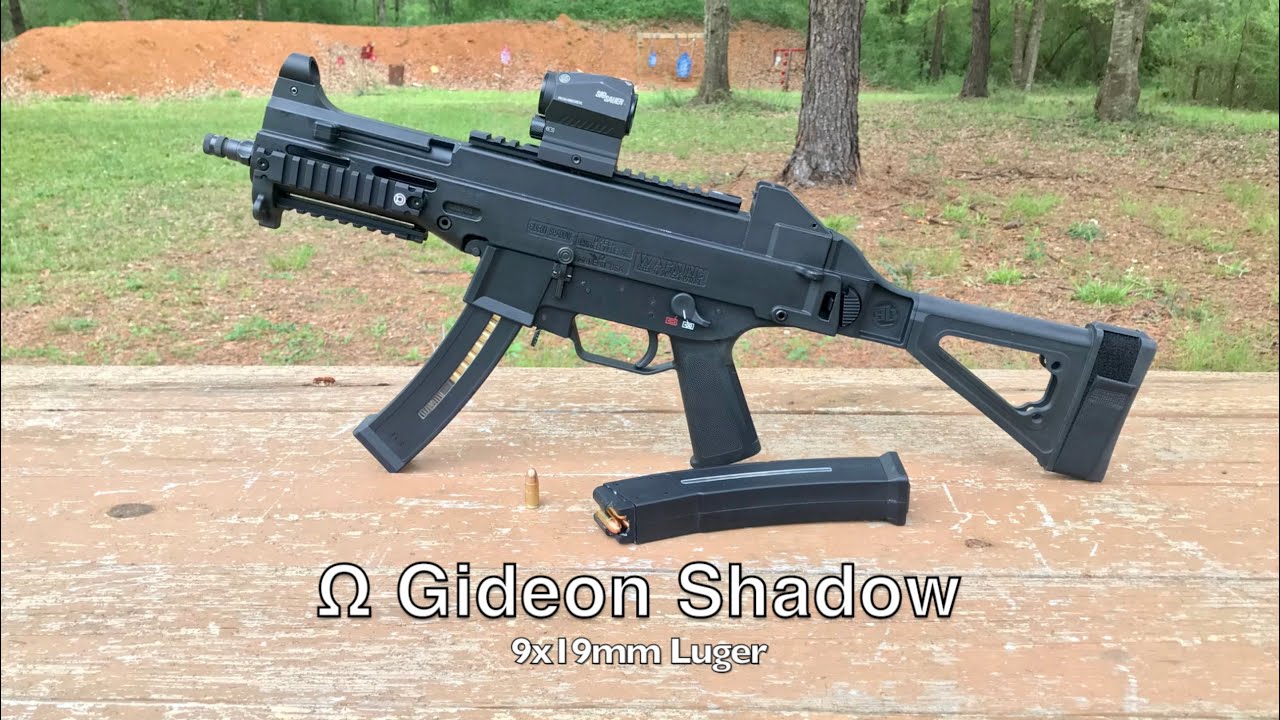 Shooting an Ω Gideon Shadow 9mm pistol - YouTube