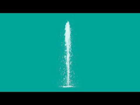 Water falling on green screen effect video for editing - 3d vfx water ...