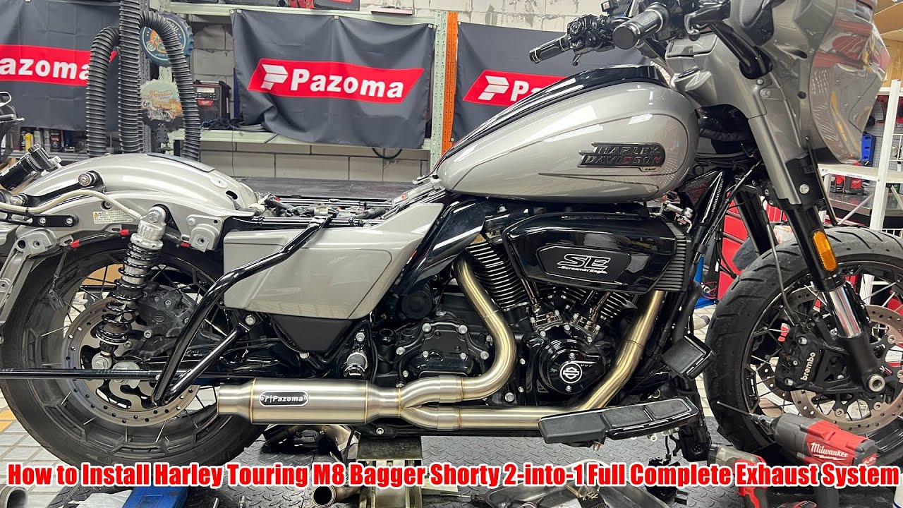 How to Install Harley Touring M8 Bagger Shorty 2-into-1 Full Complete ...