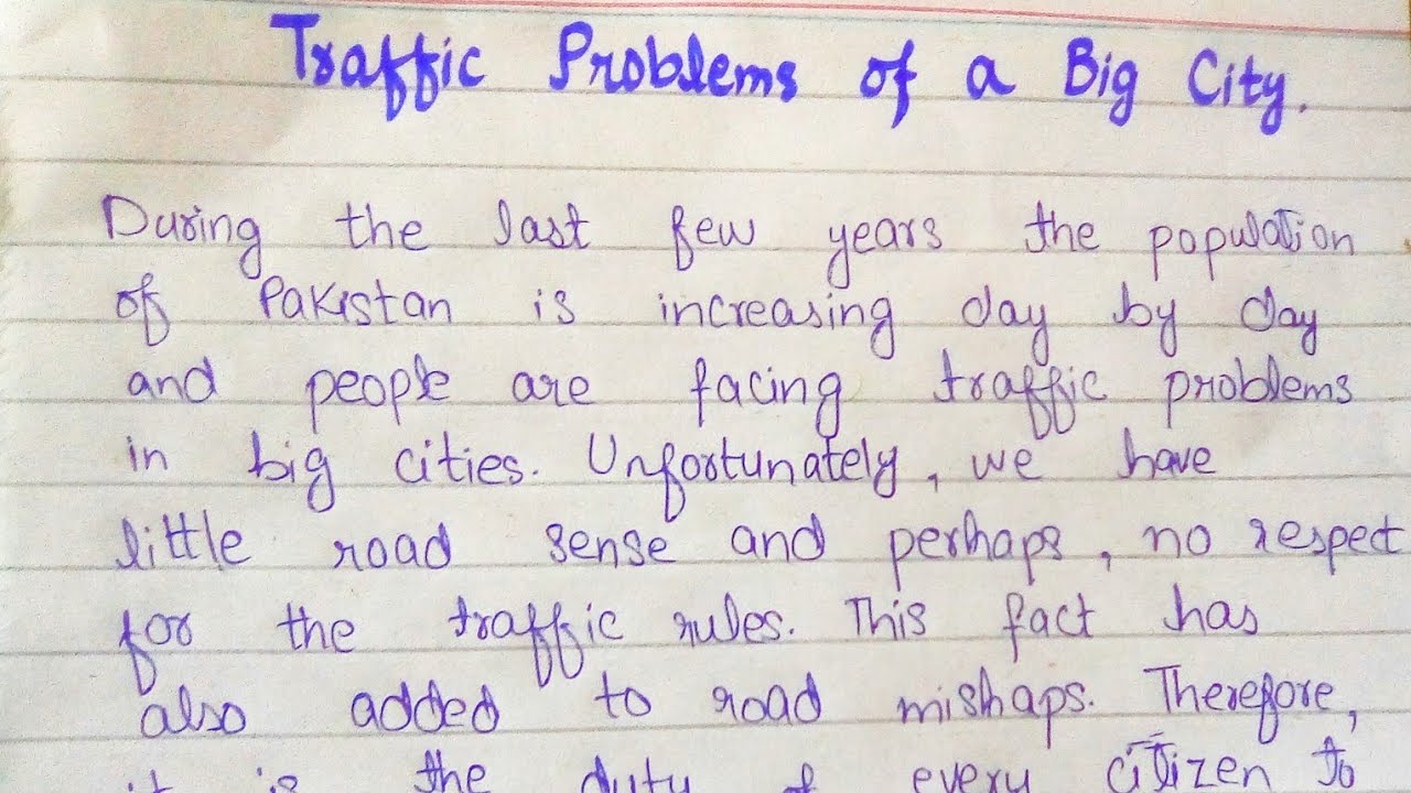 Traffic problems of a big city | Essay | The Brilliant Study #essay # ...