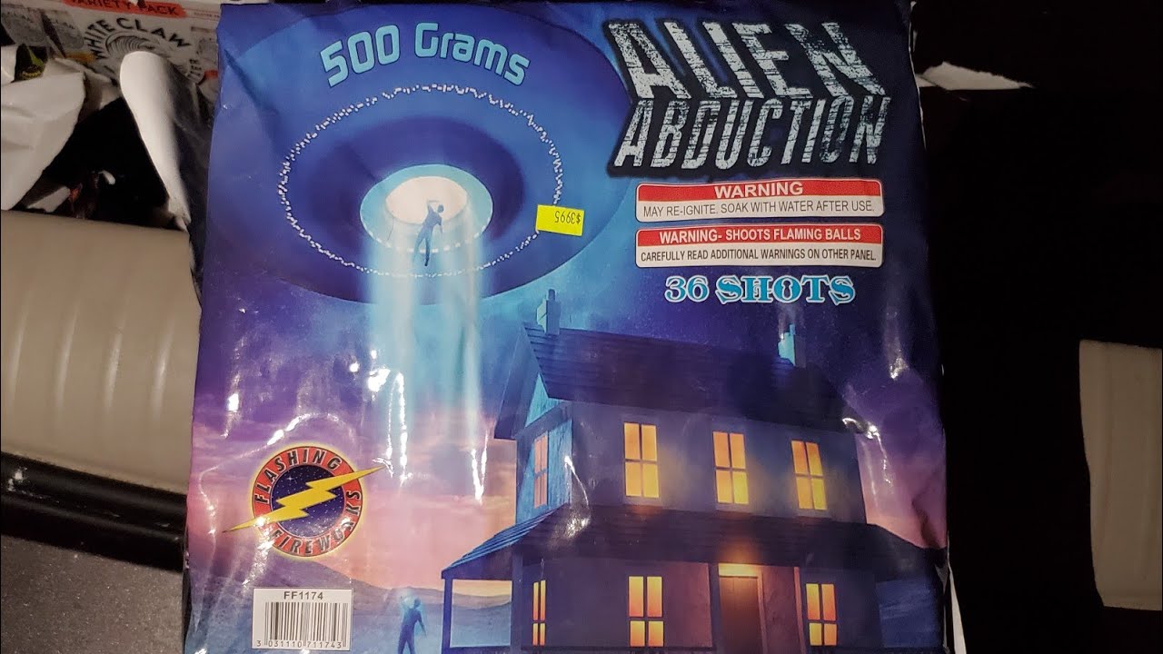 Alien Abduction 500g 36 shot cake cake by Flashing Fireworks 💯👍👍 - YouTube