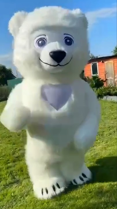 Надувной Костюм Белый Медведь для экспресс поздравления / Работа для ...