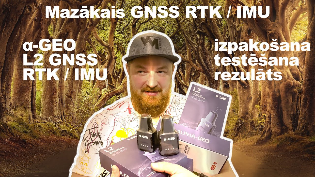 Alpha-GEO L2 GNSS izpakošana un testēšana ar profesionālu mērnieku ...
