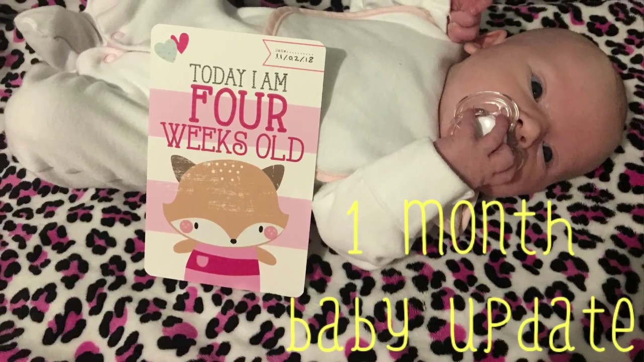 BABY SERIES: 1 month update - YouTube