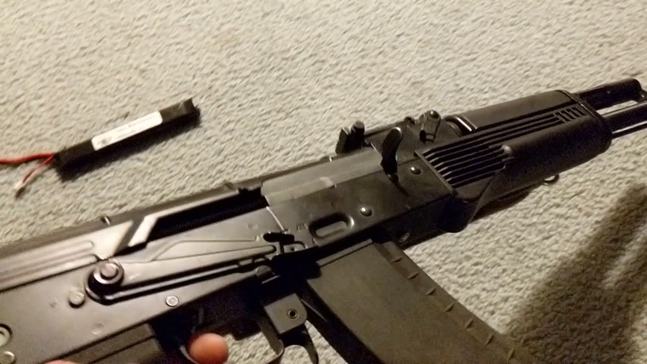 CYMA AK74M CM040C With Lonex Gearbox / SHS parts - YouTube