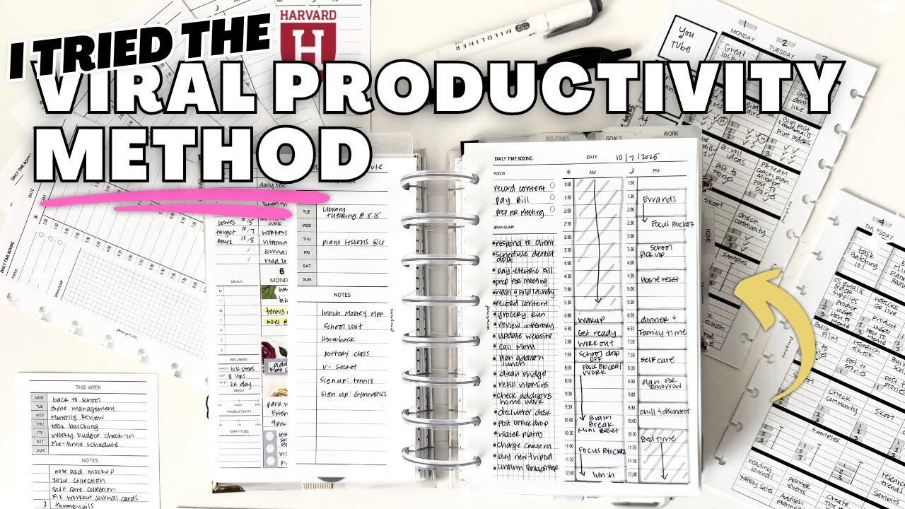 I Tried The Viral Harvard Timeboxing Method - YouTube