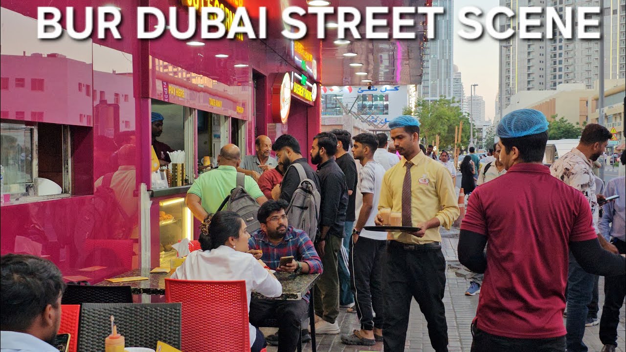 DUBAI WALK TOUR: Bur Dubai Real Life Street Scene - Life of Tourists ...