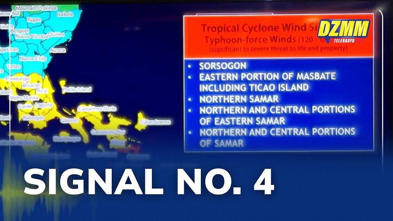 Signal no. 4 up in parts of Bicol, Samar as 'Opong' makes landfall in ...