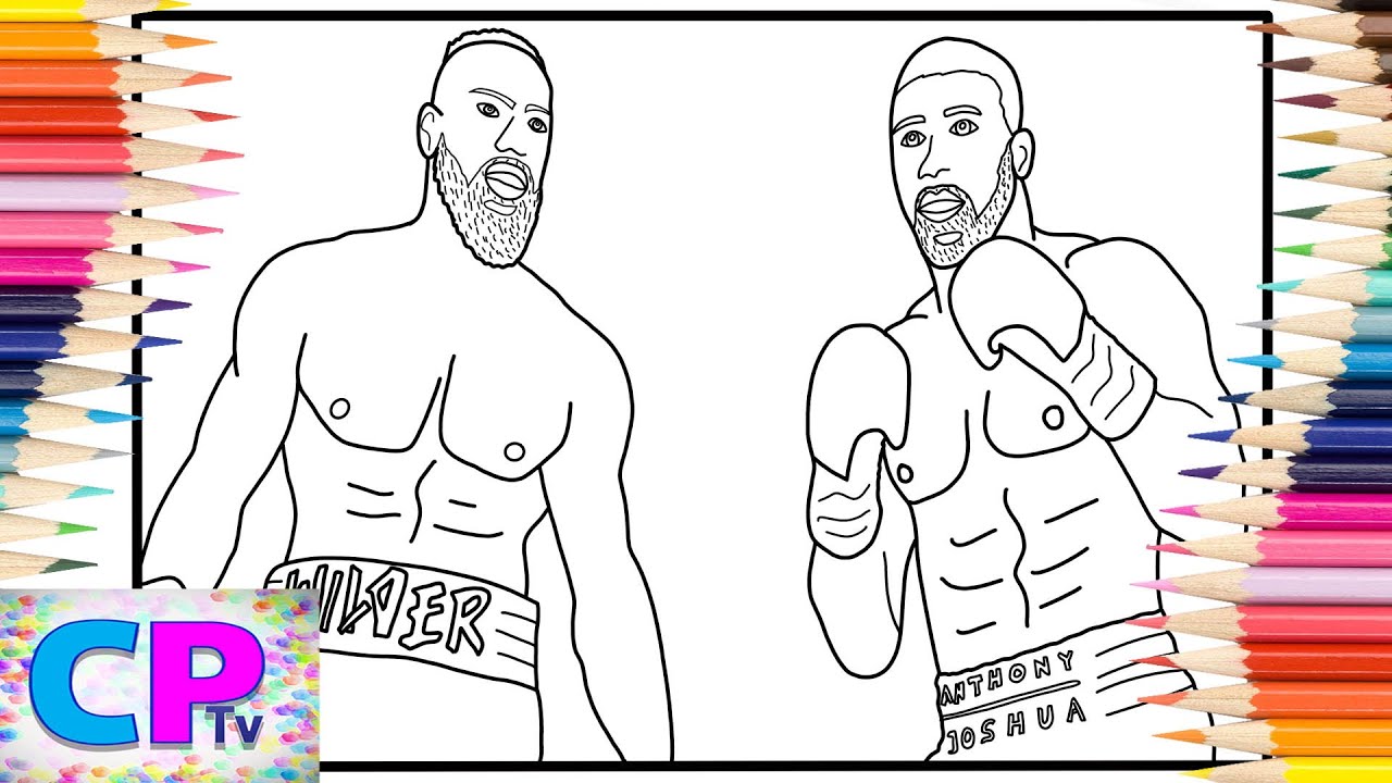 Wilder vs Joshua Coloring Pages/Deontay Wilder and Antony Joshua ...